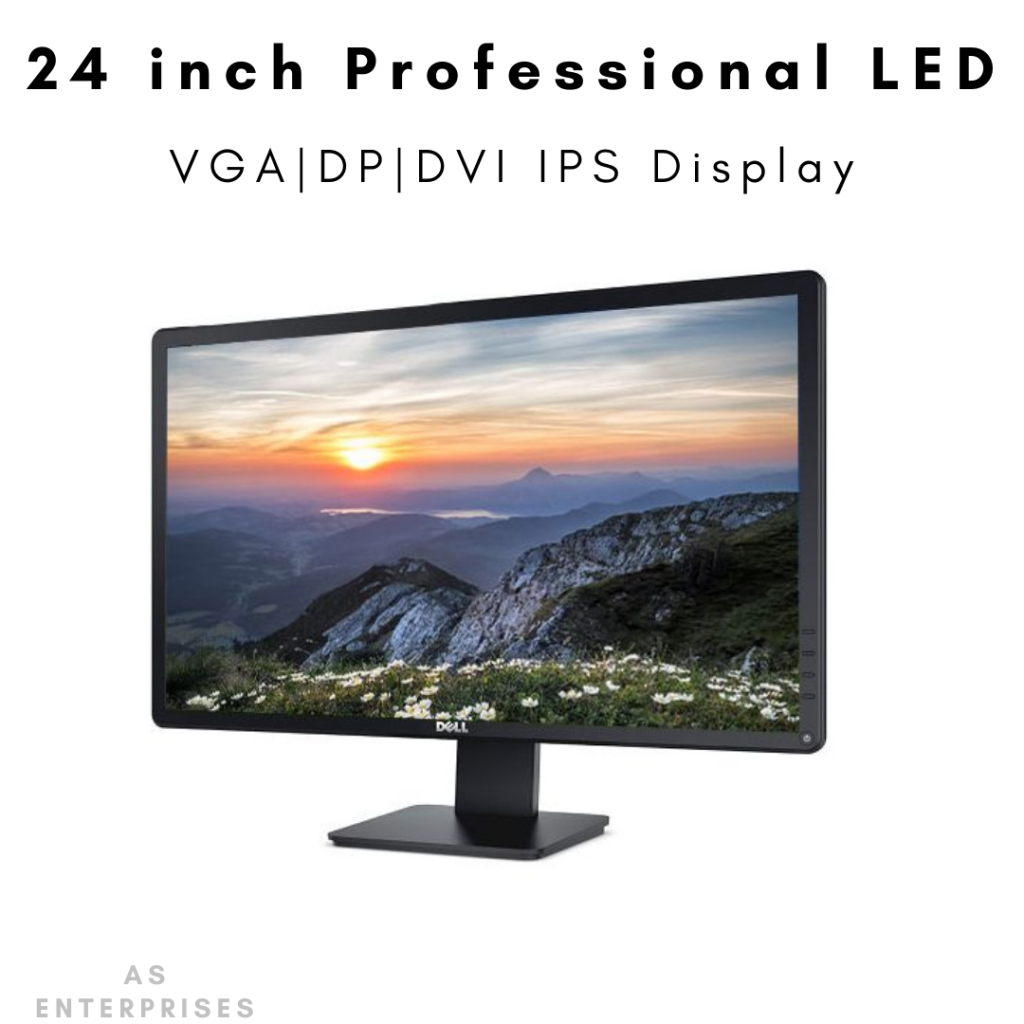 Dell 24 inch LED MONITOR P2414 WITH VGA & DVI ports IPS DISPLAY – SA Systems
