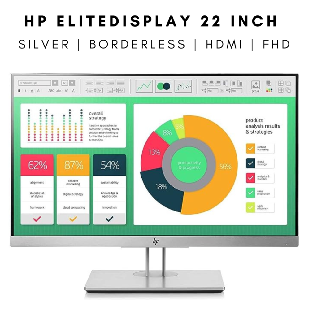HP EliteDisplay E223 21.5-inch Monitor 22 inch led monitor 60 hz – SA ...